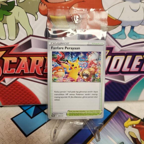 Pokemon | Toys | Pokemon Fanfare Perayaan Pikachu 374sp Sealed Indonesian Promo | Poshmark